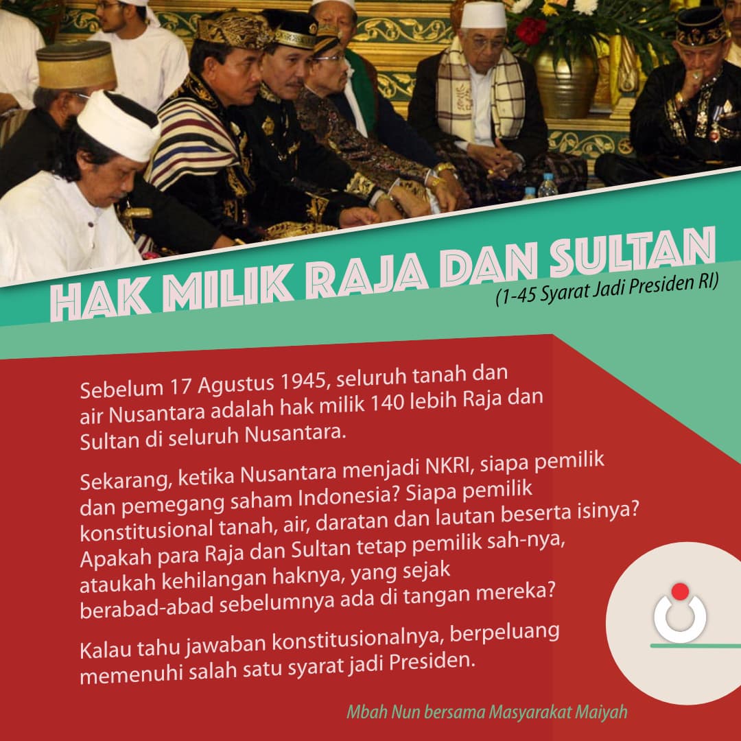 Hak Milik Raja dan Sultan • CakNun.com