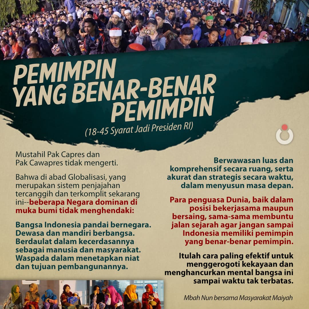 Pemimpin Yang Benar-Benar Pemimpin • CakNun.com